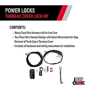Pop & Lock PL9772 Remote Keyless Entry Lock Kit for Truck Cap and Tonneau Cover