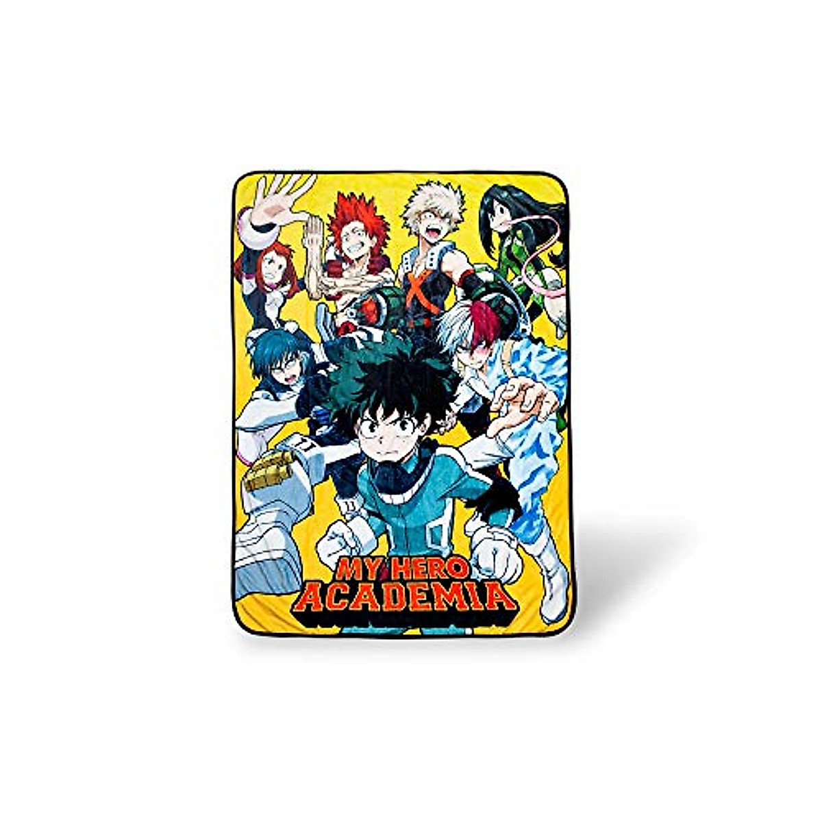 JUST FUNKY My Hero Academia Superheroes Lightweight Fleece Throw Blanket | 45 x 60 Inches