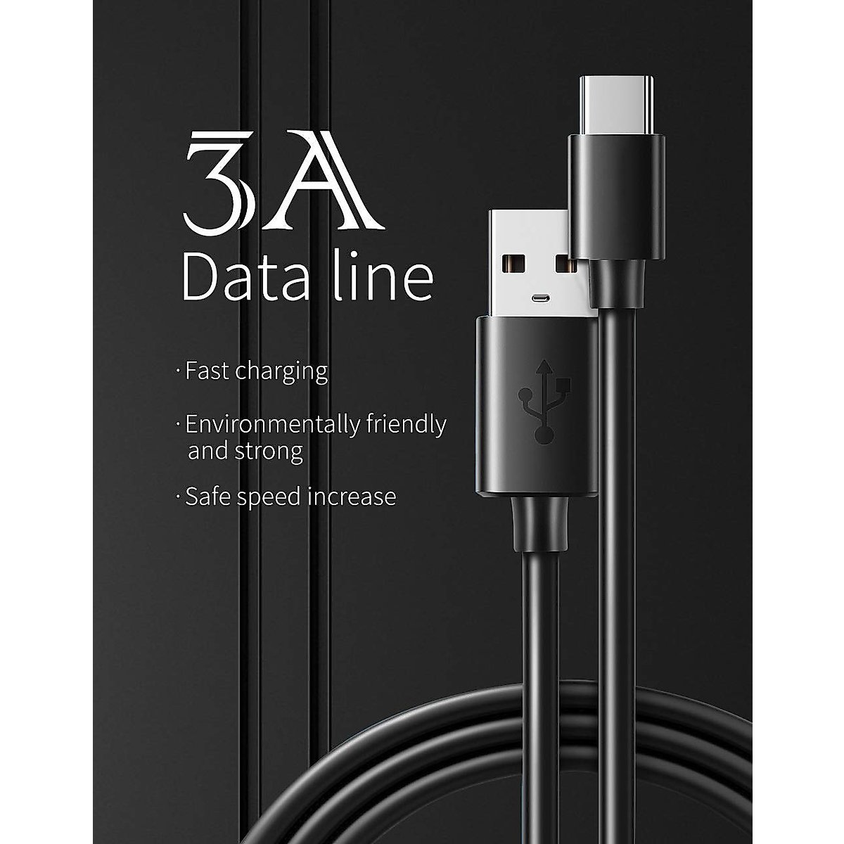 USB Type-C Data Cable Compatible with vivo V20 2021 Fast 5Gbps Speeds! 1.2M/3.3Ft