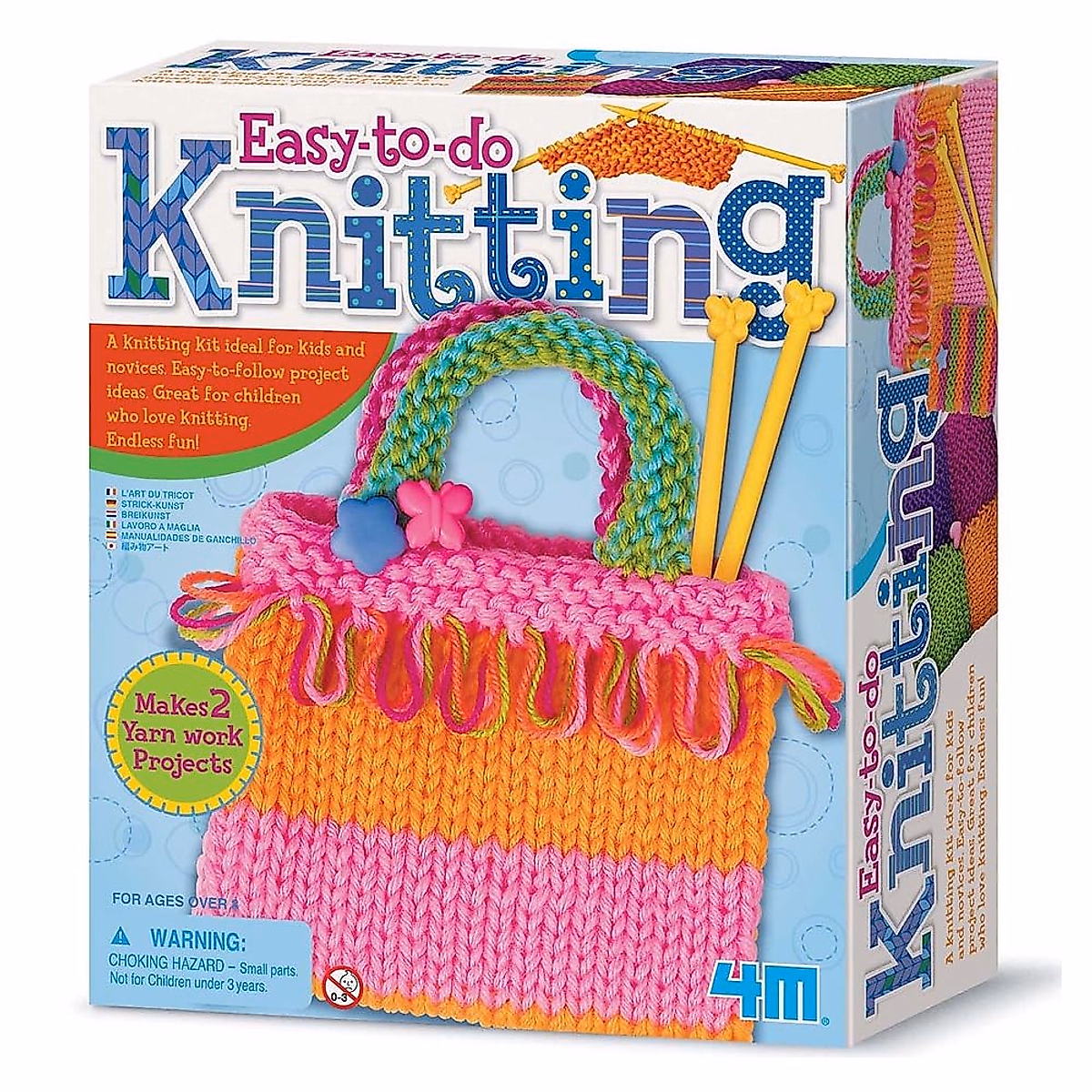 4M Easy to Do Knitting Art, Learn to Knit, Easy to Follow for Boys and Girls Ages 8+