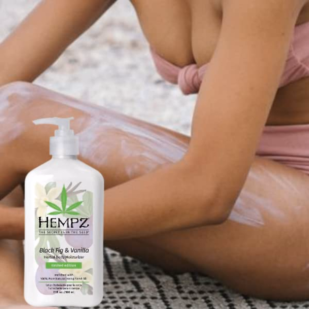 Hempz Black Fig & Vanilla Herbal Body Moisturizer 17 ounces