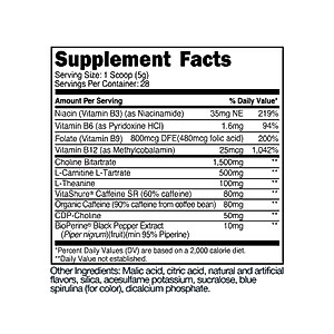 TransformHQ Everyday Boost Shot 28 Servings (Blue Raspberry) - Non-GMO, Gluten-Free, Powder