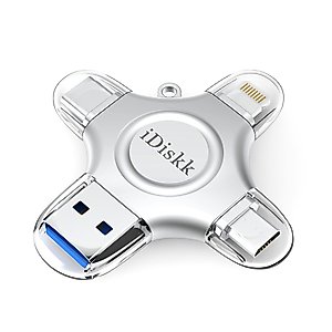 iDiskk MFI Certified 256GB Photo Stick for iPhone USB C iPad Pro Android Samsung Flash Drive for iPhone 15/14/13/12/12 pro/12 mini/11/11/Pro/6/7/8/XR/X/XS MAX,iPad pro USB Storage for PC,MacBook