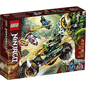 LEGO NINJAGO Lloyd’s Jungle Chopper Bike 71745 Building Kit; Ninja Bike Toy Featuring NINJAGO Lloyd and NYA Minifigures, New 2021 (183 Pieces); Top Toy for Kids Who Love Action-Packed Creative Play