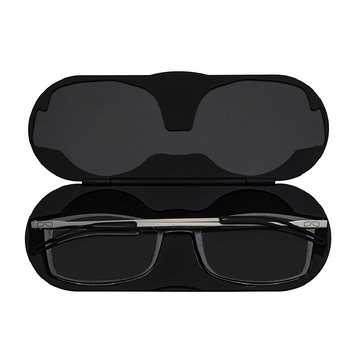 ThinOptics Unisex Adult Glasses Reading, Regular Case / Rectangle Black, 1.50 US