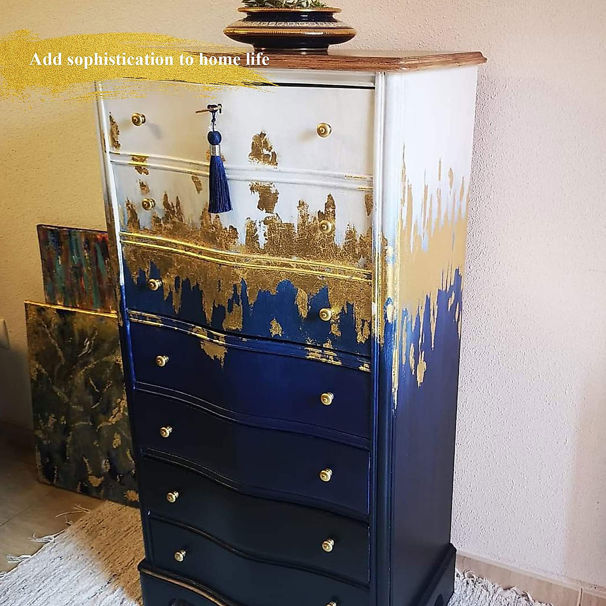 Edible Gold Leaf Sheets, 24K Cake Decoration Baking Gold Foil, Food Gold Paper for Cooking, Dessert, Craft Art, Cake Decoration