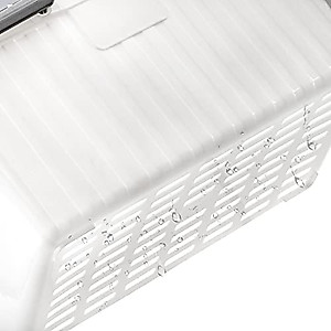 Hiceeden 4 Pack Plastic Shower Caddy Basket, Portable Bathroom Caddy Tote, Drainage Storage Organizer Bin with Handles for Bathroom, College Dorm, Shampoo Toiletry Organizer, White