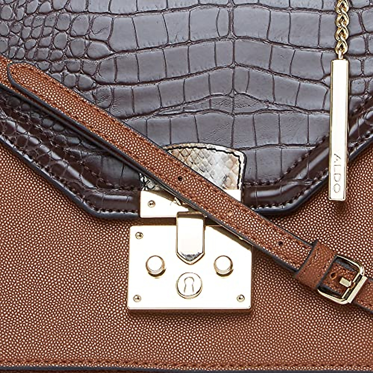 ALDO Women's Clairlea Top Handle Bag, Other Brown