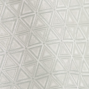 Decoberry Opaline - Set of 2 Curtains - Mint Green Triangle Pattern, Light& Sound Filtering Design, Thermal Insulation - Modern Design with Grommet Heading, 52" X 84"