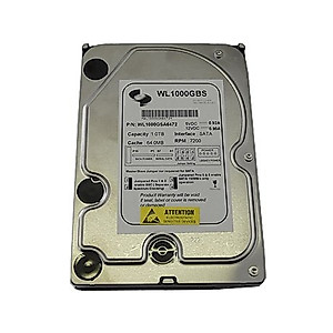 White Label 1TB 64MB Cache 7200RPM SATA2 (3.0Gb/s) 3.5" Desktop Hard Drive (For PC,Mac,CCTV DVR,Server,NAS)- w/ 1 Year Warranty
