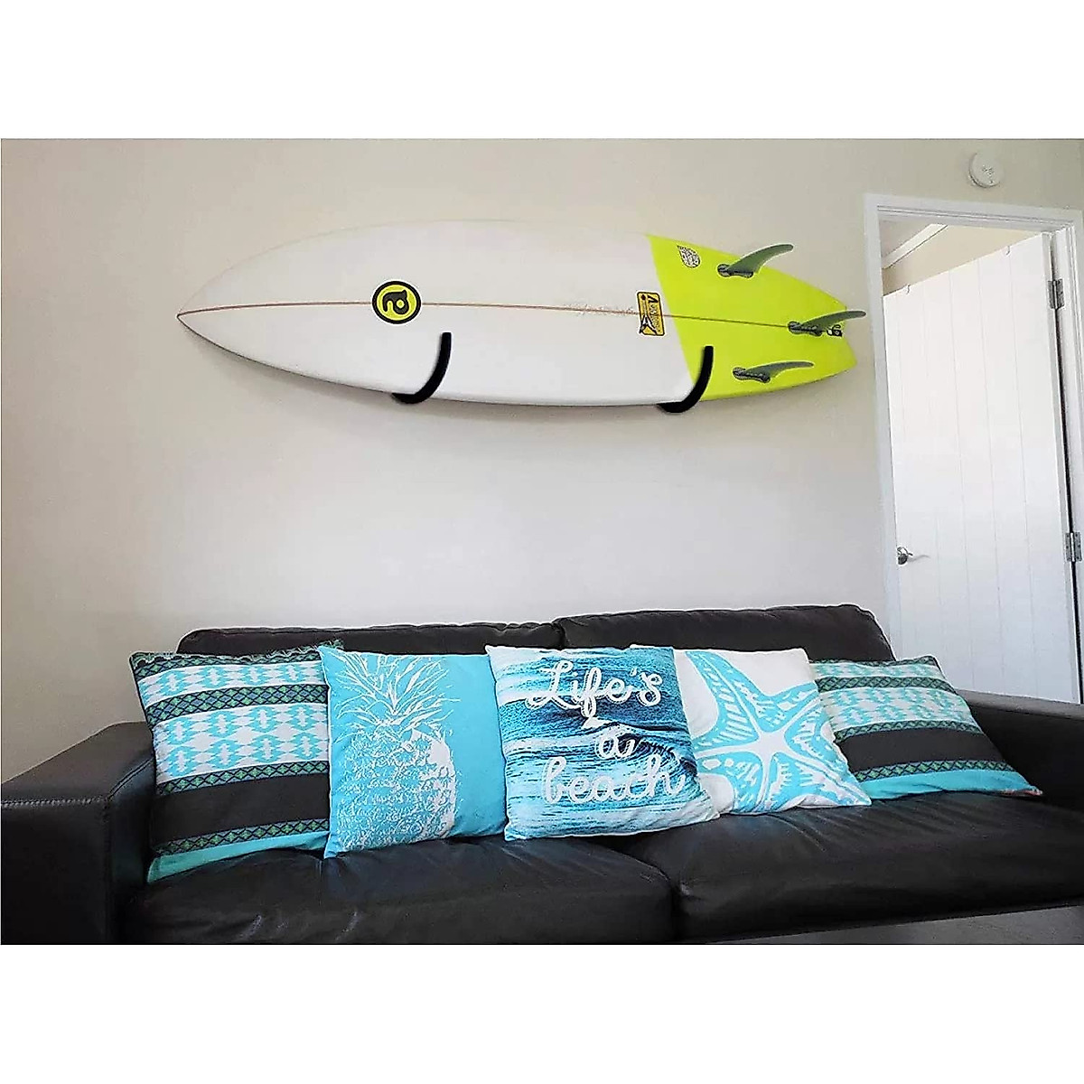 XZCheng Kayak Wall Hangers Heavy Duty Wall Mount Storage Rack for Kayak Canoe and Paddle Boards - Suitable for Wooden Frames and Solid Walls, Indoor and Outdoor, 100 Pound Capacity