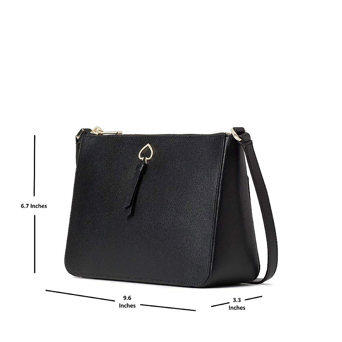 Kate Spade New York Adel Medium Top Zip Crossbody Bag, Black