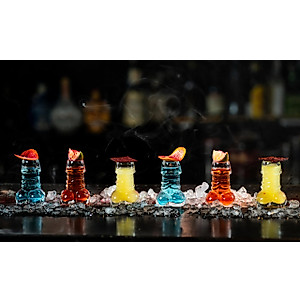 Shot glasses, glasses set 6 pack for whiskey, vodka, tequila, liquor, bachelorette party, funny gifts, 1.35 oz/40 ml -each