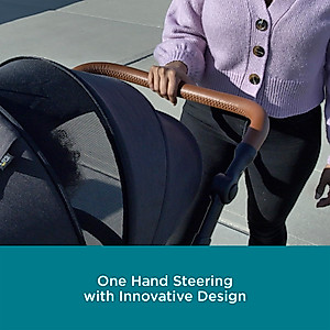 Contours Curve V2 Convertible Tandem Double Baby Stroller & Toddler Stroller - Twin Stroller, 360 Turns, Removable and Reversible Seats, Infant Car Seat Compatibility - Black Herringbone