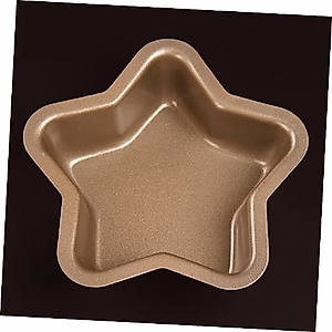 ifundom 3 pcs Baking Tool Steel Loaf Pan star nonstick bakeware carbon steel baking pan Muffin Pans pizza pan Non-Stick Baking Pan baking mold pan Toast circle stencil cake oven