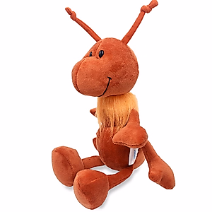 JoyAmigo Ant Plush Stuffed Animal Insect Toy, Soft Ant Bug Plushies, Best Gift for Kids Birthday Party Costume Ants Go Marching Nursery Decoration Bugs Mother's Day Present