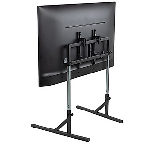 SimFab Single TV Floor Stand for Racing and Flight Simulators Model HD | TV Set Mount Bracket Style 40, 42, 47, 49, 55, 65 TVs (Single TV Stand, Heavy Duty Mount Bracket)