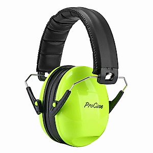 ProCase Kids Ear Protection, 21NRR Noise Cancelling Headphones for Kids Hearing Protection Safety Earmuffs for Autism, Sport Games, Concerts, Fireworks -Green