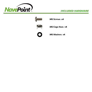 Navepoint 2U 19-Inch Universal Vented Rack Mount Cantilever Fixed Server Cabinet Shelf 16-Inches Deep Black