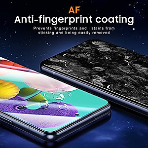 UniqueMe [3 Pack] for Samsung Galaxy A51 Screen Protector, 9H Galaxy A51 Screen Protector Tempered Glass Screen Cover [Case Friendly][Alignment Frame Installation] Bubble Free