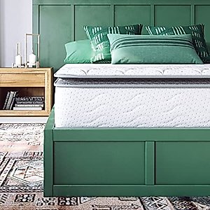 Classic Brands Serena Pillow Top Innerspring 10-Inch Mattress | Bed-in-a-Box California King