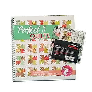 Creative Grids It's So Emma's Perfect 5 Quilts Book Perfect 5 Ruler (cgrPERF5) Bundle