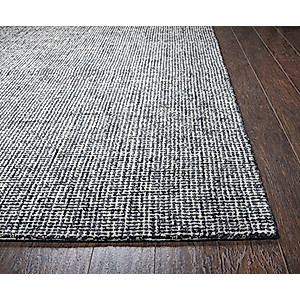 Rizzy Home Brindleton Black/Ivory Tweed 8' x 10' Rug