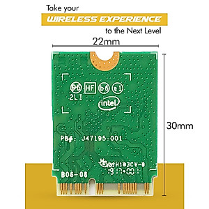 HighZer0 Electronics AC 9560 CNVio Legacy WiFi Adapter for PC | WiFi 5 Dual Band 802.11ac | Up to 1.73 Gbps | Supports Bluetooth 5.1 Windows & Linux | Requires 8-9th Gen Intel CPU | 9560NGW (AC9560)