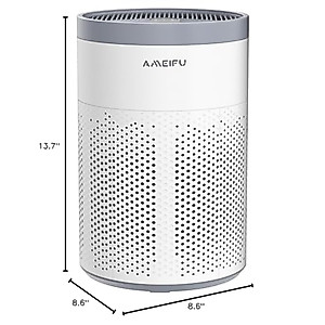 Air Purifiers, AMEIFU Upgrade Large Size Air Purifiers for Home Large Room Bedroom up to 1620sq ft with Aromatherapy and Timing settings, H13 HEPA Air Purifier for Wildfire, Smoke,Pollen and Dander