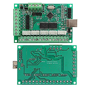 Davitu Motor Driver - DC 12-24V CNC Driver Board USB 100Khz Branch 5 Axle Port Driver Motion Control Card