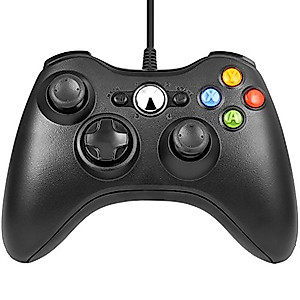 YUDEG Xbox 360 Wired controller Gamepad Controller for Xbox 360(Black)