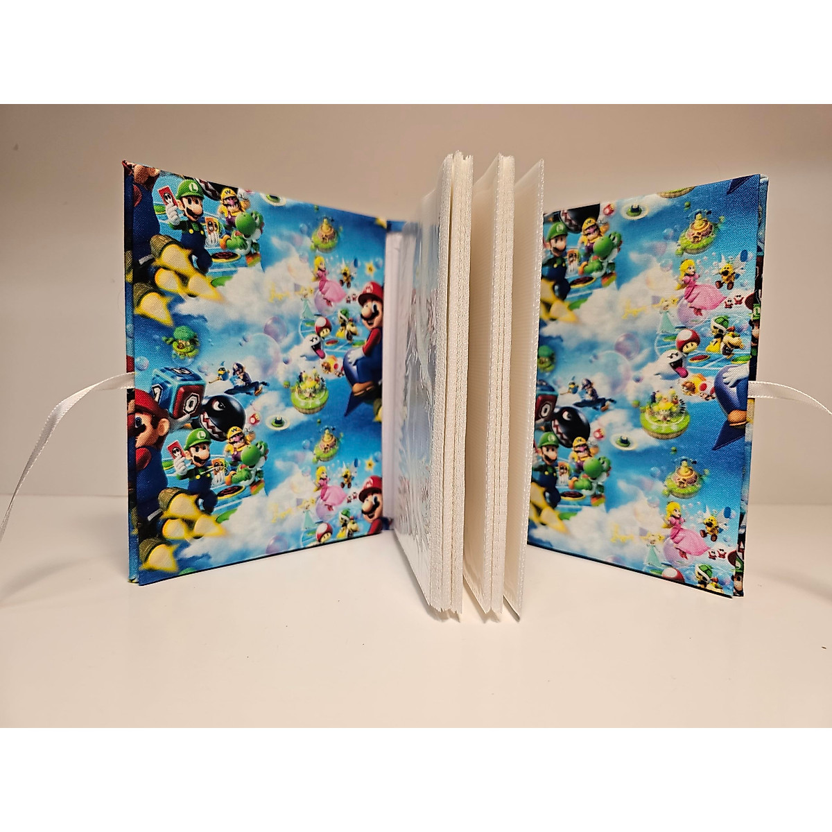 New!!! Custom Mario Brothers Photo Album 3 - Holds 100 4x6 Photos - Handmade Gamer Photo Album