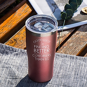 Going Away Gifts for Coworker-Good Luck Finding Better Coworkers Than Us,Farewell Gifts,Funny Goodbye Gifts,Leaving Gifts,New Job Gifts,Goodbye Gift for Colleague,Boss,Women,Men 20oz Insulated Tumbler