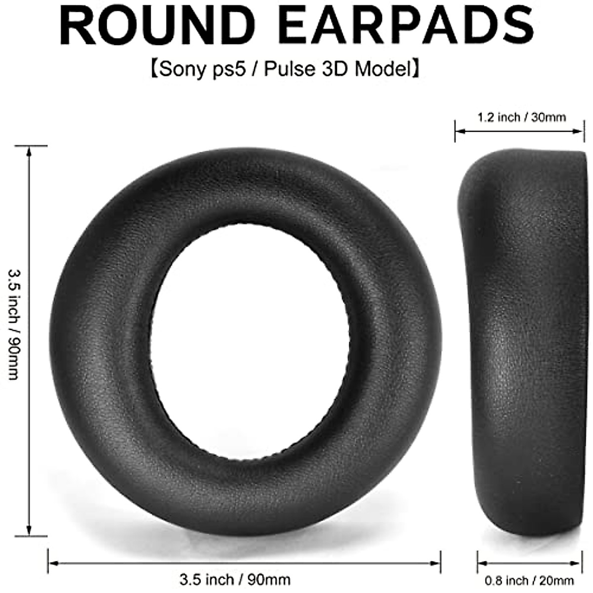 PS5 Ear Cushion - defean Replacement Ear Pads Pillow Cover Compatible with Sony ps5 Wireless Headphone, Pulse 3D Wireless Headset, Softer Protein Leather, High-Density Noise Cancelling Foam