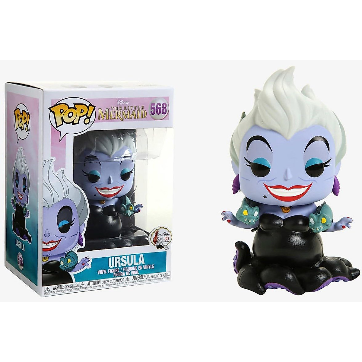 Disney Princess: The Little Mermaid - Ursula with Eels Funko Pop! Vinyl Figure (Includes Compatible Pop Box Protector Case)