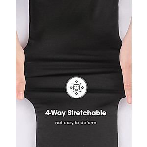 MANCYFIT Womens Thermal Underwear Pants Fleece Lined Leggings Black X-Small