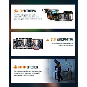 YULONGDT 1440P Body Camera, 128GB Body Cameras with Audio and Video Recording, Wearable Body Camera for Police, Personal, Infrared Night Vision, 3300mAh Battery for Civilian, Law Enforcement