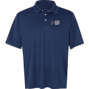 United States Marine Corps Polyester Moisture Wicking Polo Navy