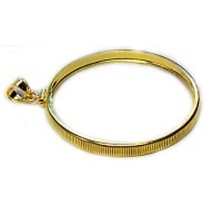Flintski Jewelry US Penny 1/20th Gold Filled Coin Edge Coin Bezel Pendant