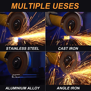 Truswe Cut Off Wheels 52 Pack,4 1/2 Inch,0.45 USD/Pack,Metal and Stainless Steel Cutting Wheel for Angle Grinder,Ultra Thin Cut-Off Wheel Cutting Disc (52 PCS 4-1/2 x .045 x 7/8 inch Cut Off Wheels)