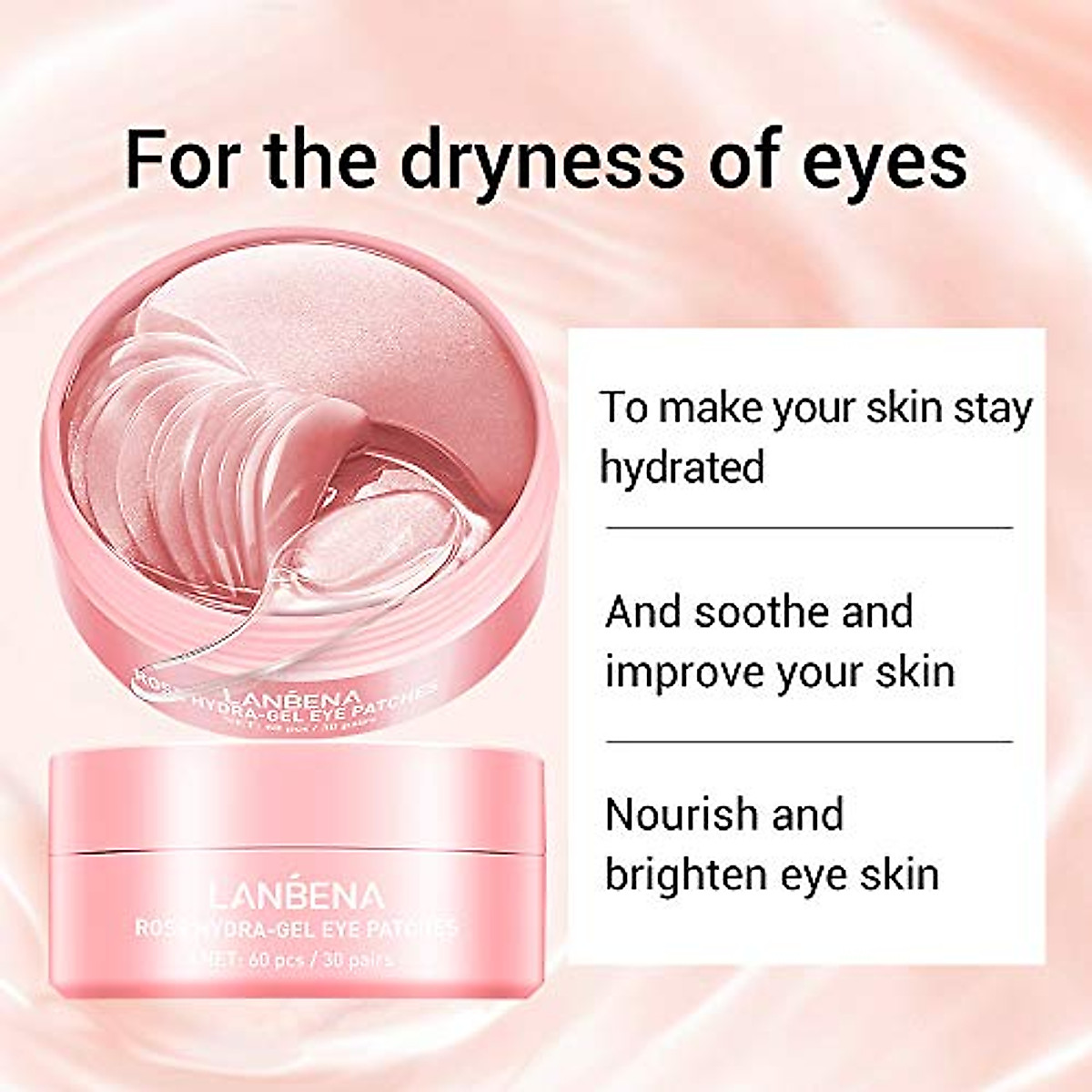Eye Patches Rose Hydra-Gel Eye Mask Sheet Lady Skin Care Pad Remove Fine Lines Smooth Repair the Eyes Skin