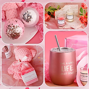 TBCWRH Birthday Gifts for Women, Spa Relaxation Gifts Basket for Her Mom Sister Best Friend Happy Birthday Bath Set Gift -Best Birthday Gift Boxes for Women Who Has Everything