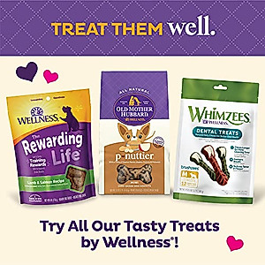 Old Mother Hubbard Natural Crunchy Dog Biscuits, Oven-Baked Healthy Treats for Dogs, Limited-Edition Holiday-Inspired Shapes (Peanut Butter - Valentine's Day, 6-Ounce Bag)