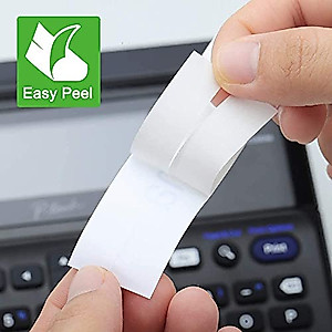 Replacement for Brother Ptouch 24mm Label Tape TZe-251 and 12mm Label Tape TZe-231, Black on White (Total 8-Pack)