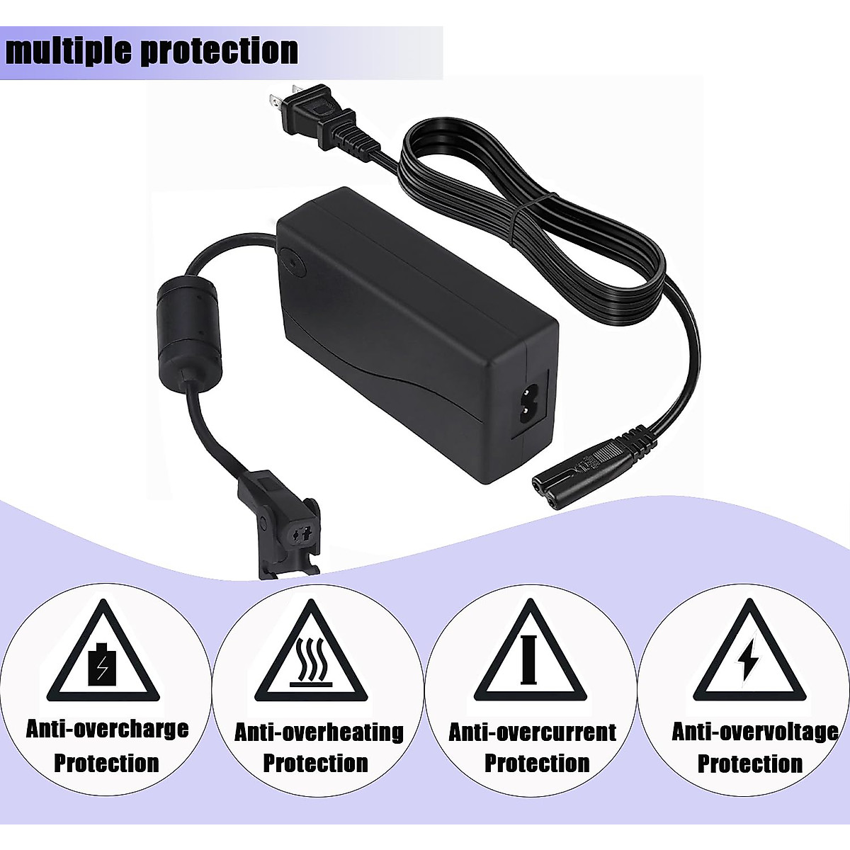Power Recliner or Lift Chair Power Supply,29V/24V 2A AC/DC Switching Power Supply for Electric Recliner Transformer 29V 2A with 4 Feet US Power Wall Cord