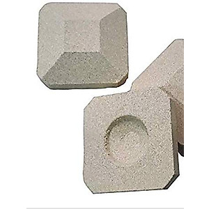 Votenli S9255A(1-Pack) S9256A(1-Pack) Stainless Steel Heat Plate and Ceramic Briquettes (54-Pack) Replacement for Dynasty DBQ30F