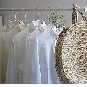 Acrylic Hangers (Rose Gold) Boutique Hangers Premium Clear Lucite Plexiglass Clothes Hangers