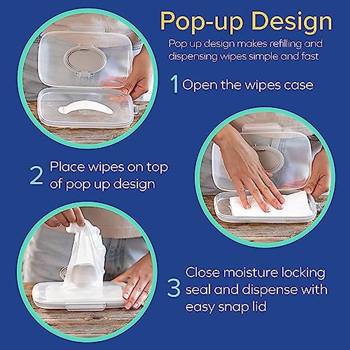 Dr. Talbot's Deluxe Baby Wipes Dispenser for Travel, Grey