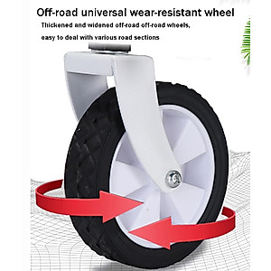 Folding Wagon Garden Cart,Camping Trolley Cart with Wheels Garden Beach Wagon Foldable Pull along Trolley for Beach,Camping,Weeding and Outdoor,White