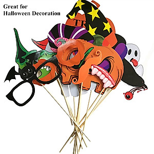 Halloween Photo Booth Props 27 Pcs for Halloween Decorations